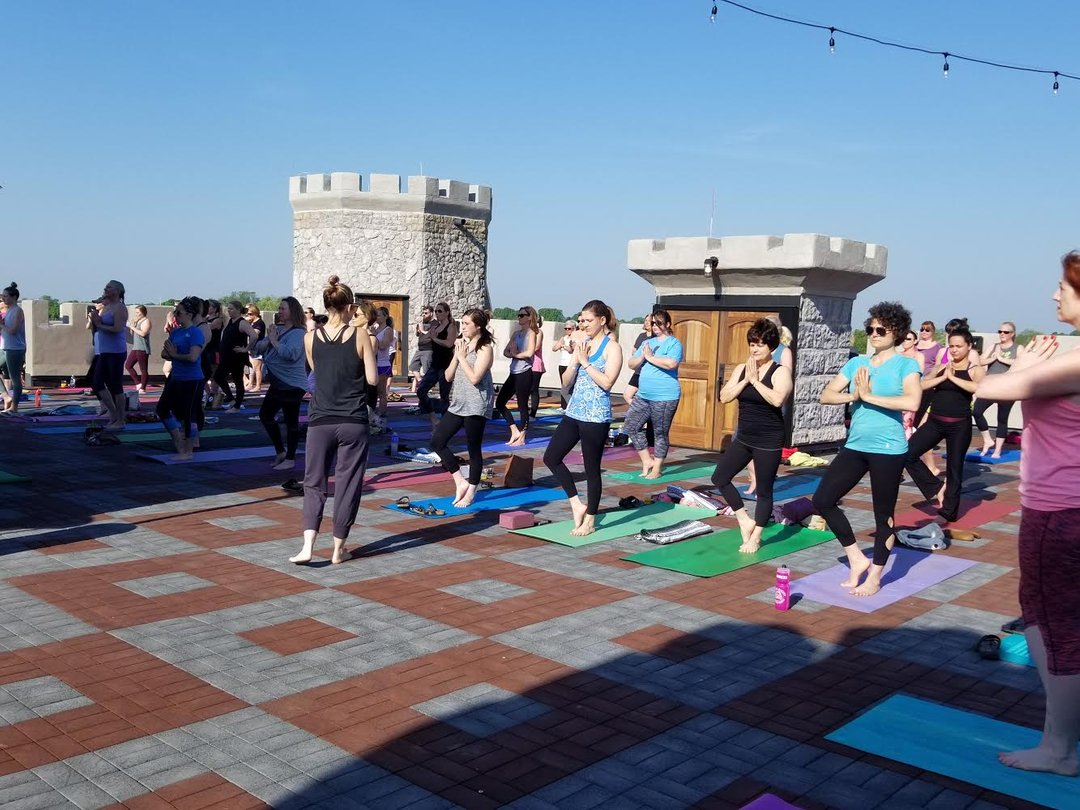 Rooftop Yoga at The Kentucky Castle - The Scout Guide