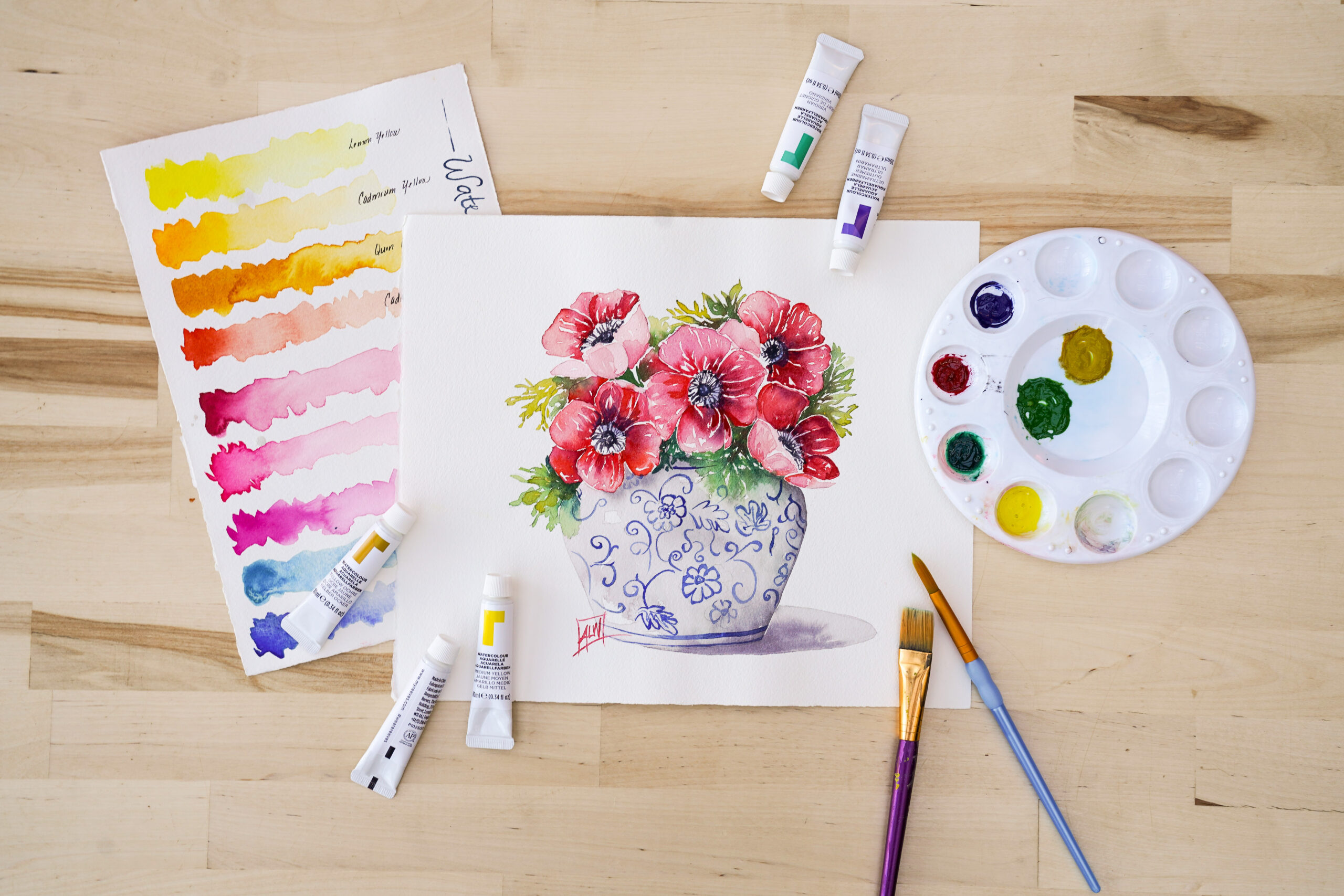 Winter Watercolor Class in the Greenhouse at Pippin Hill Farm ...
