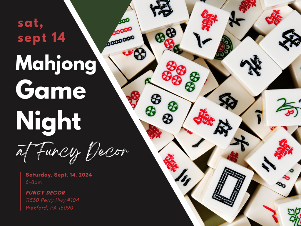 Mahjong Game Night at Funcy Decor - The Scout Guide