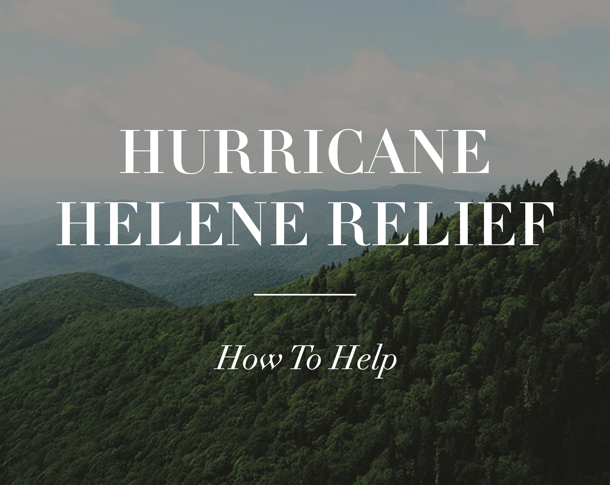 Hurricane Helene Relief: How to Help - The Scout Guide
