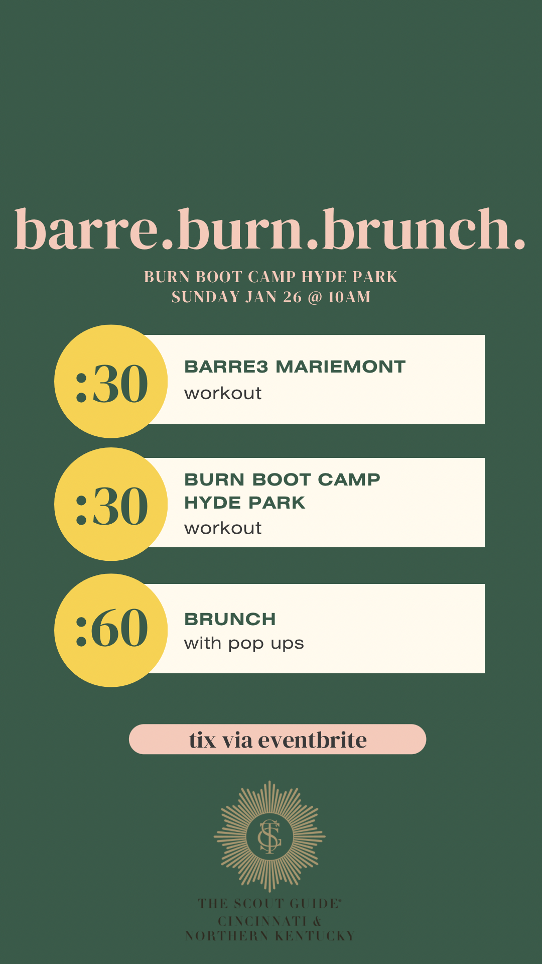 BARRE.BURN.BRUNCH - The Scout Guide