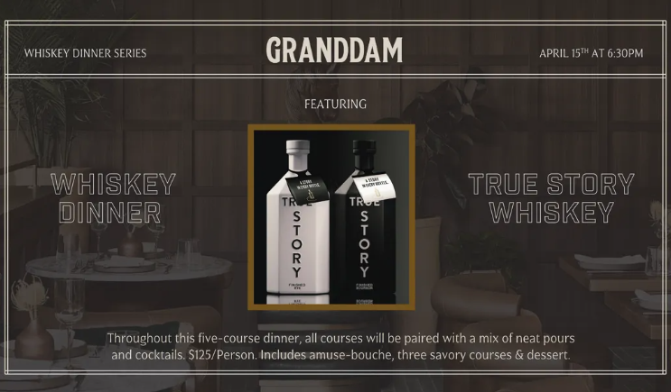True Story Whiskey Dinner at The Manchester - The Scout Guide