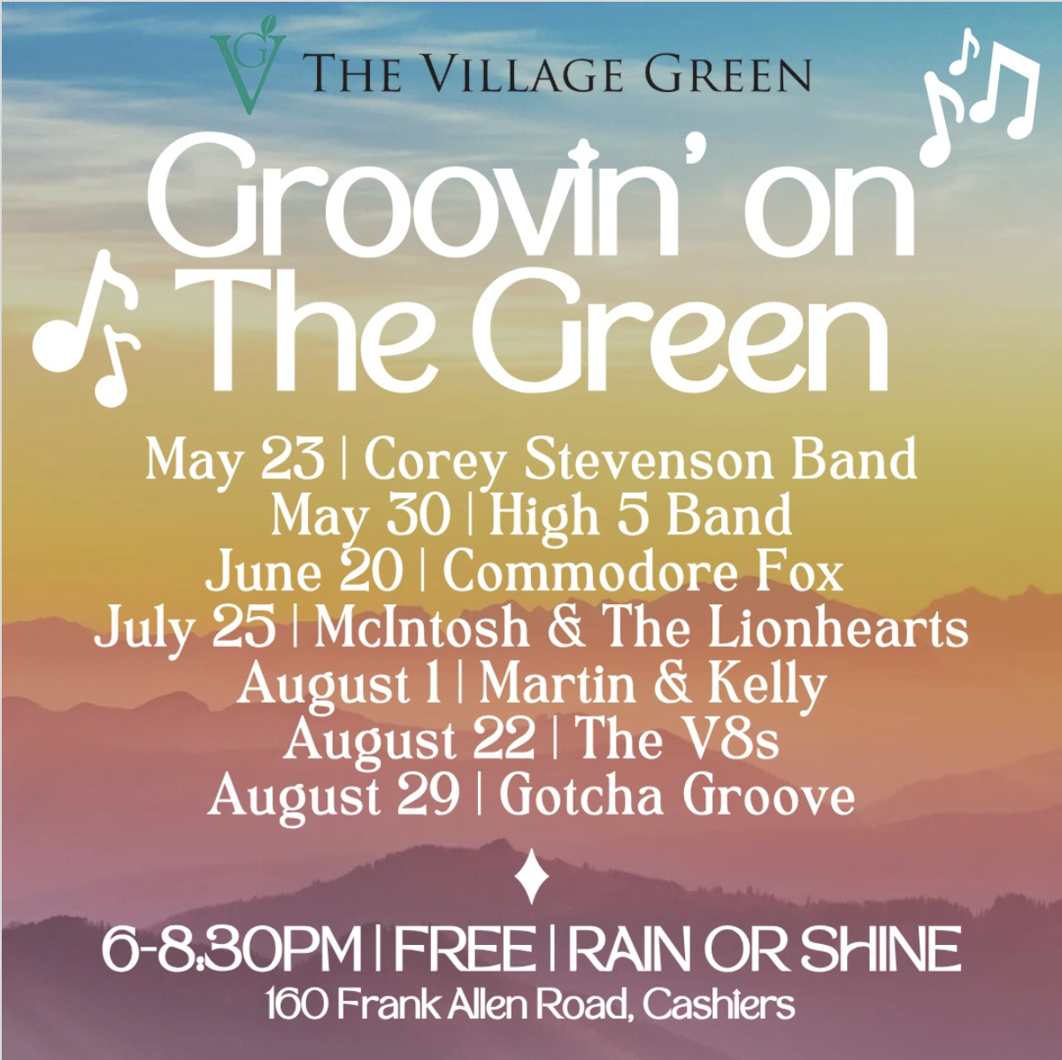 Groovin' on the Green | Commodore Fox - The Scout Guide