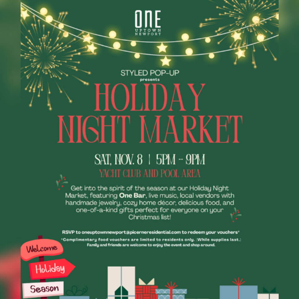 Holiday Night Market at One Up Newport - The Scout Guide