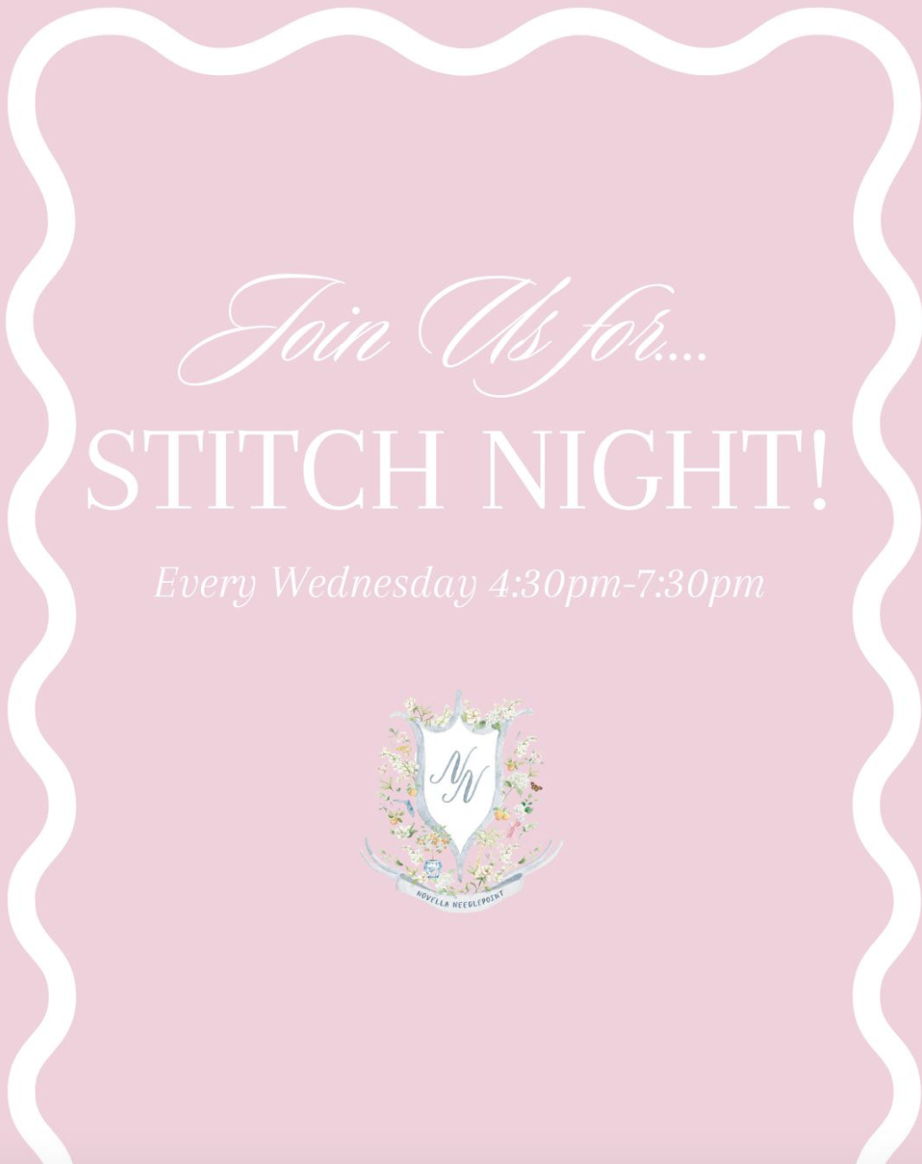 Novella Needlepoint: Weekly Stitch Night - The Scout Guide